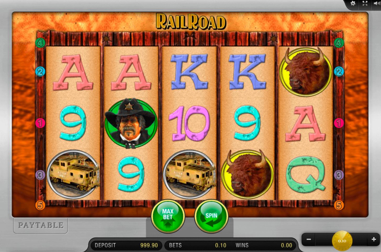 Railroad Slot - der Spielautomat ist schon ein Klassiker